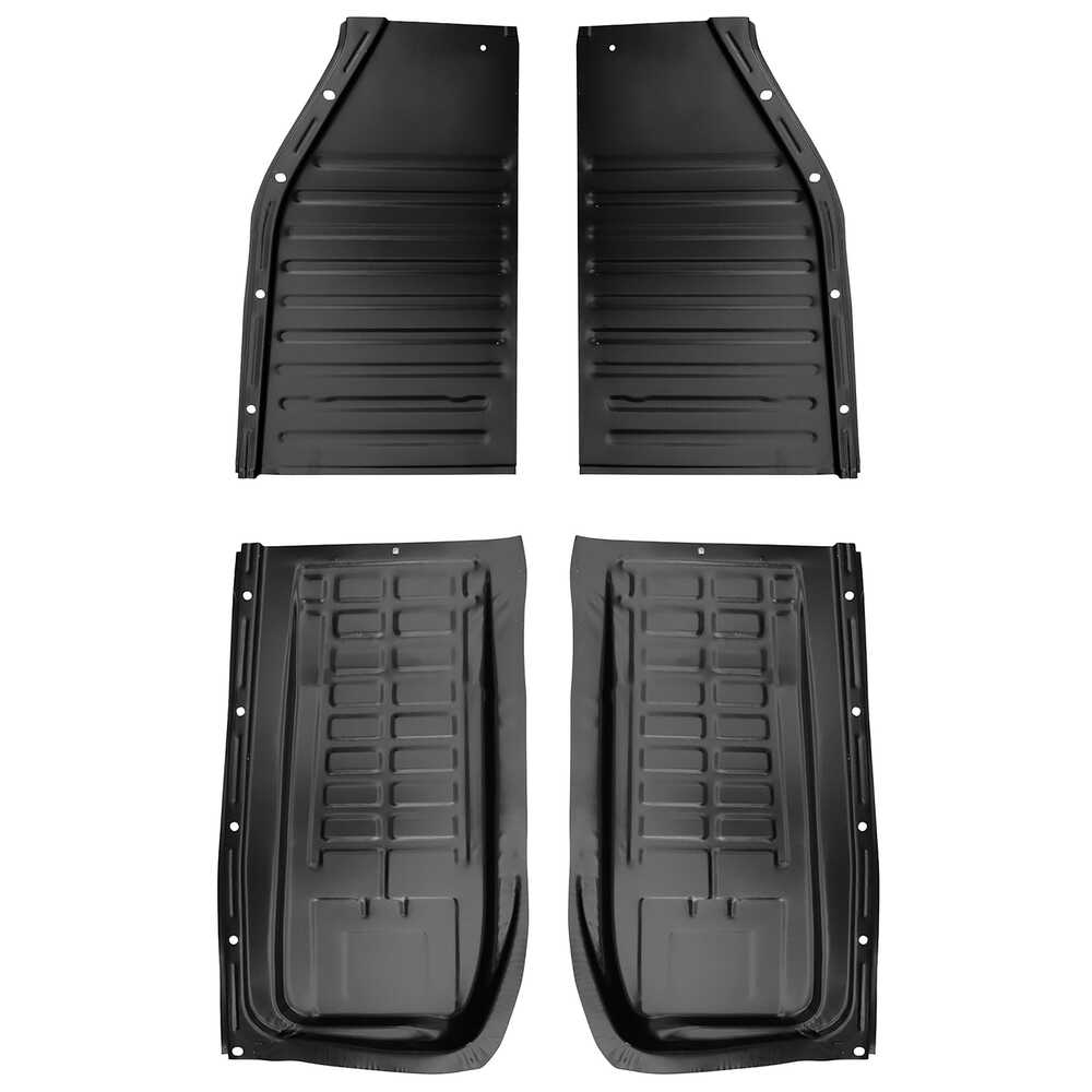 1971-1972 Volkswagen Super Beetle Front and Rear Left and Right Floor ...