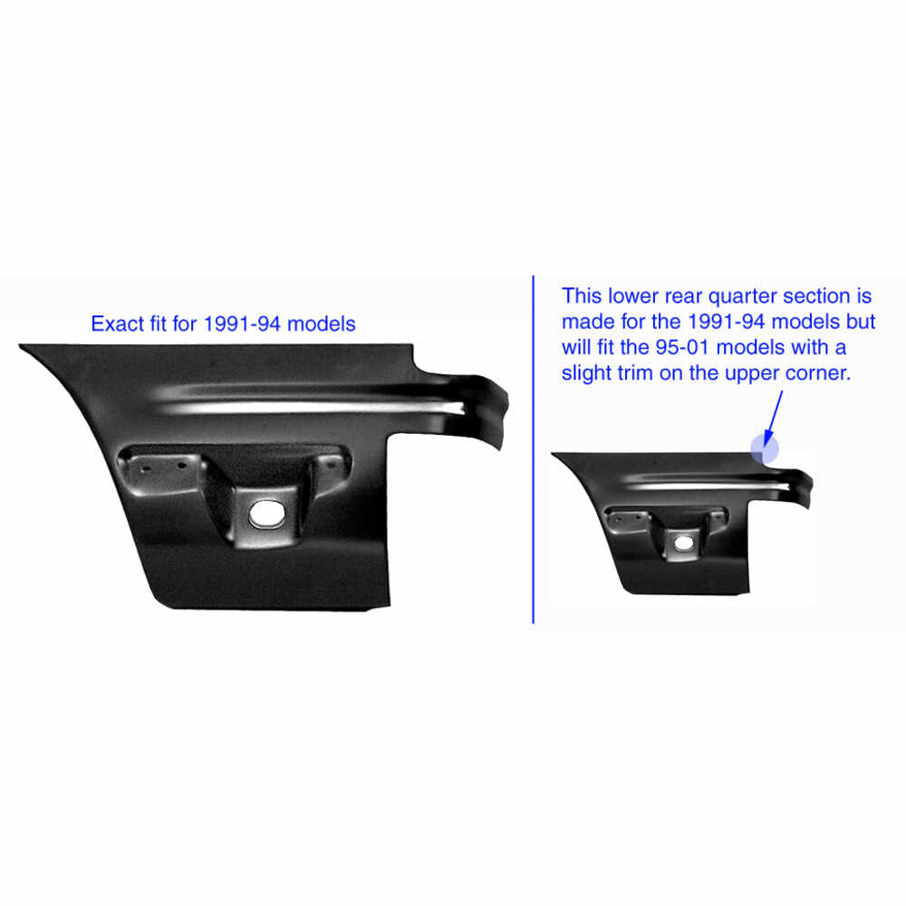 1991-1994 Ford Explorer Lower Rear Quarter Panel Section - 1995-133-L ...