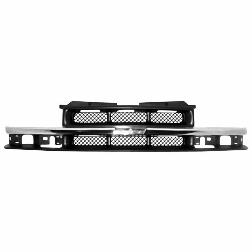 1998-2004 Chevrolet S10 Pickup Grille - Chrome/Argent | Mill Supply, Inc.