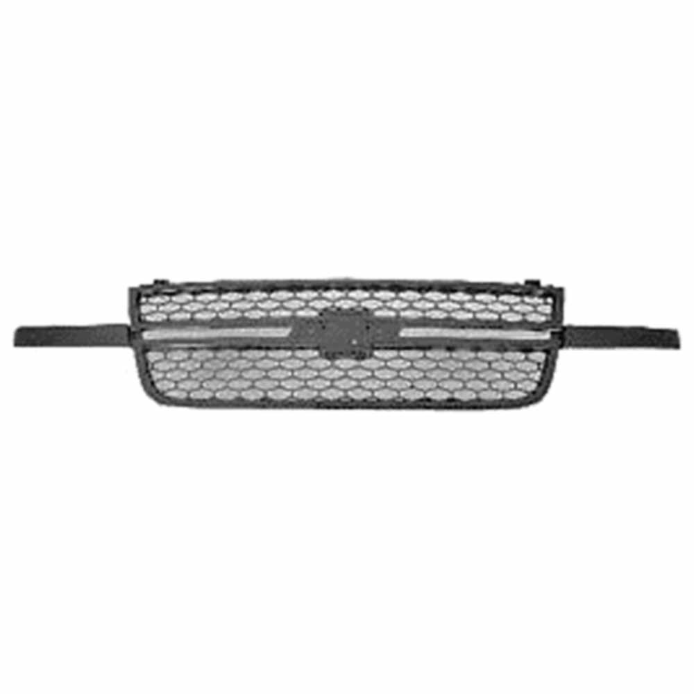 2006-2007 Chevrolet Pickup Silverado SS Grille, Black without Dale ...