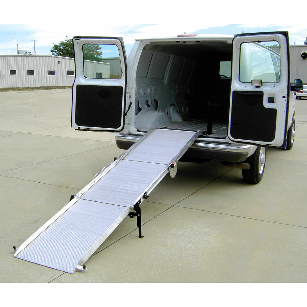 24" x 119" Tri-Fold Aluminum Ramp - Rear Door Mount | Mill Supply, Inc.
