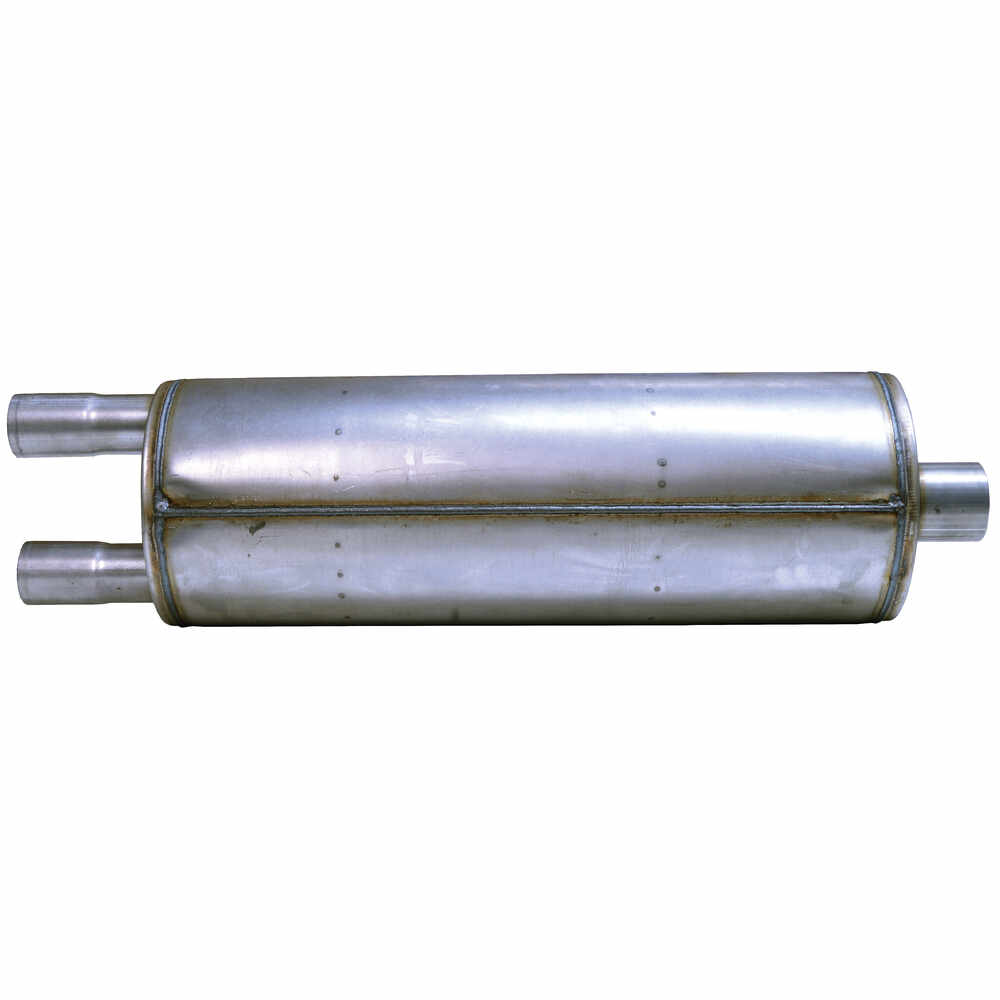 Muffler, Two 2.5" Inlets; One 3" Outlet | Mill Supply, Inc.