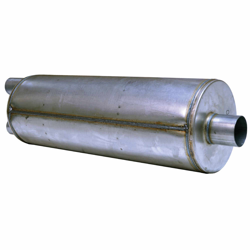 Muffler, Two 2.5" Inlets; One 3" Outlet | Mill Supply, Inc.