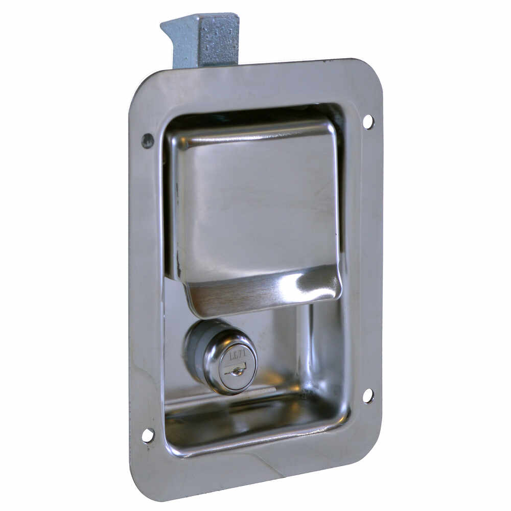 Single Bolt Stainless Steel Locking Paddle Latch | Mill Supply, Inc.