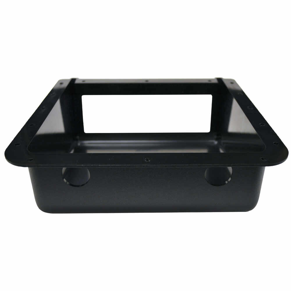 Under Dash Stereo Mounting Box - Black plastic | Mill Supply, Inc.