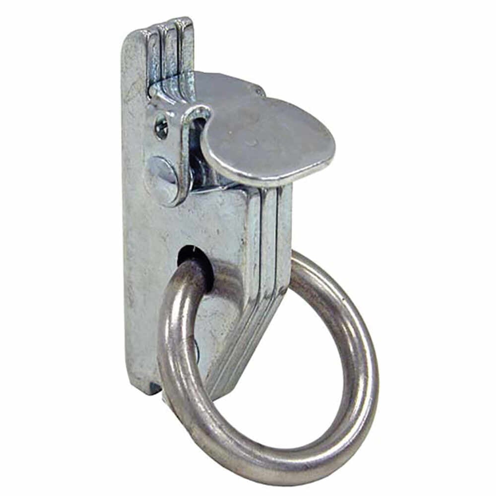 Zinc Plated Rope Ring with Spring Loaded E-Track Fitting | Mill Supply ...