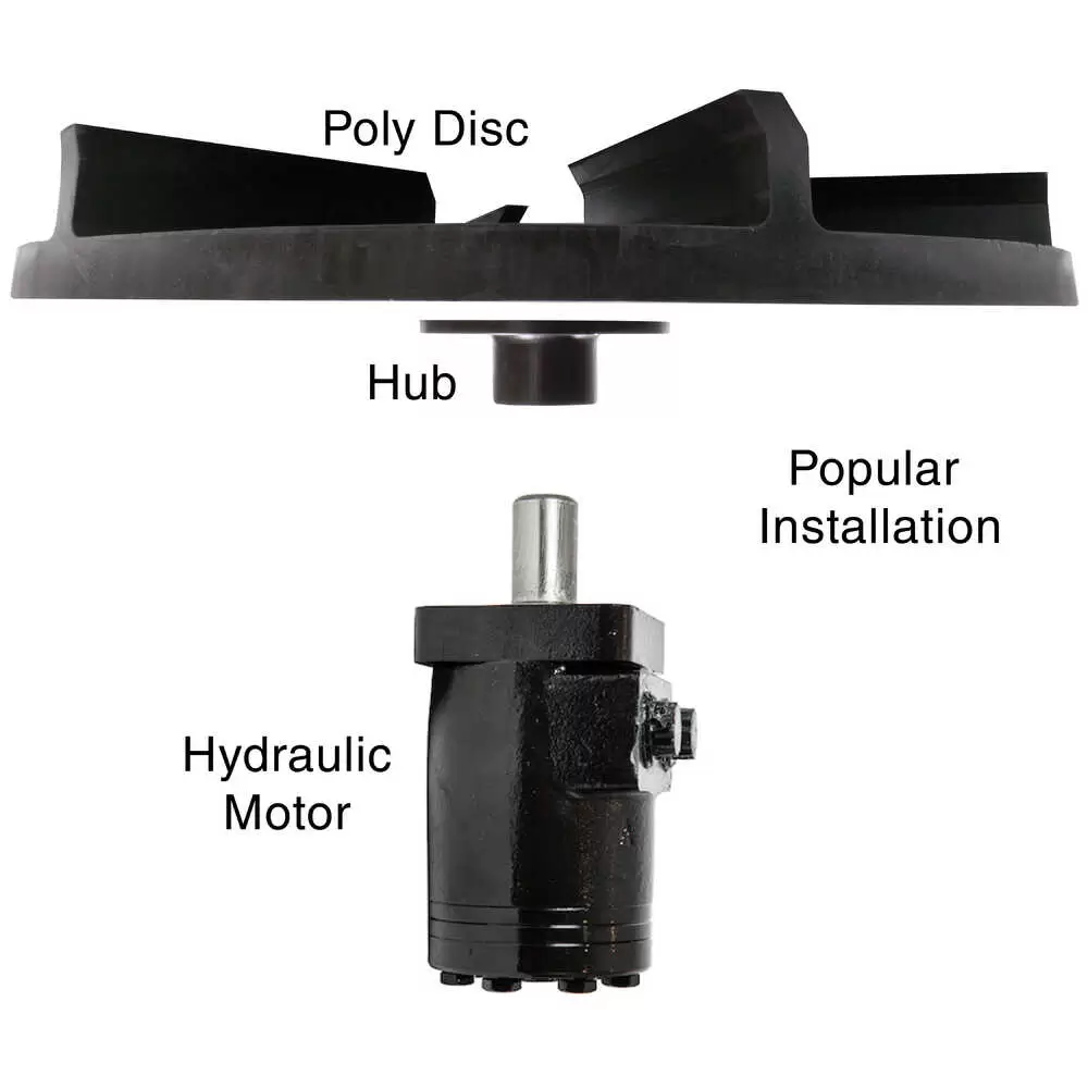 1-1/2" Tall Universal Steel Spinner Hub with 4-Bolt Hole Pattern - Fits ...