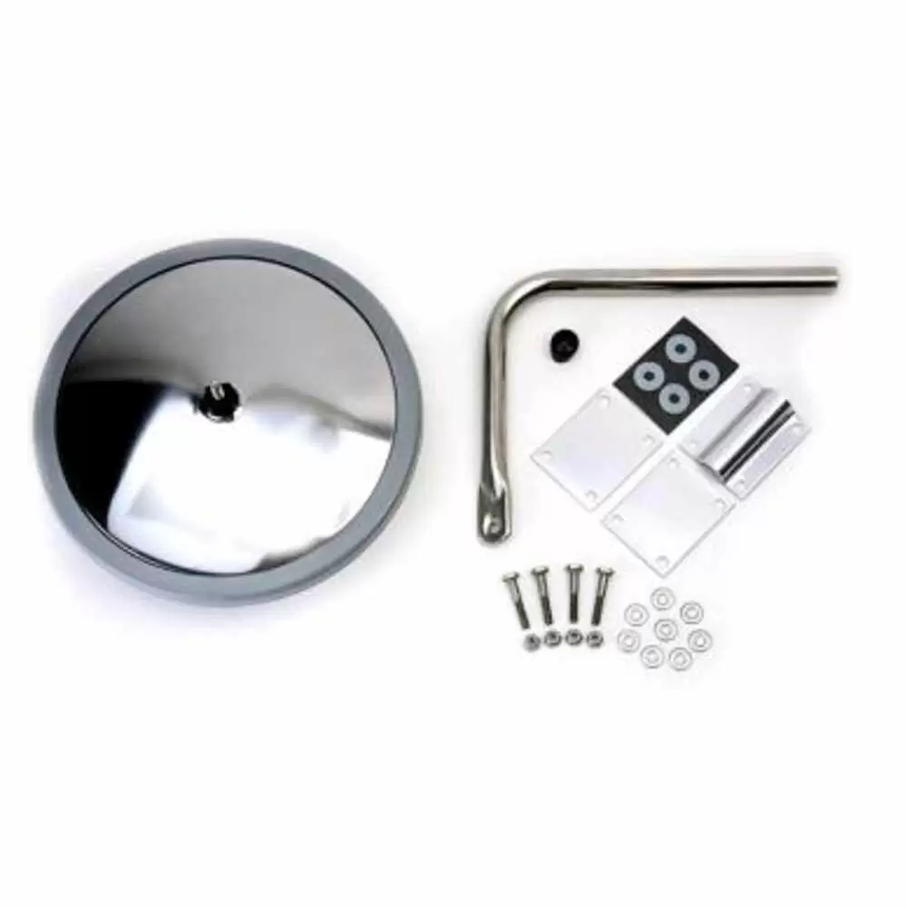 10" Stainless Steel Crossview Mirror Assembly, universal mounting ...