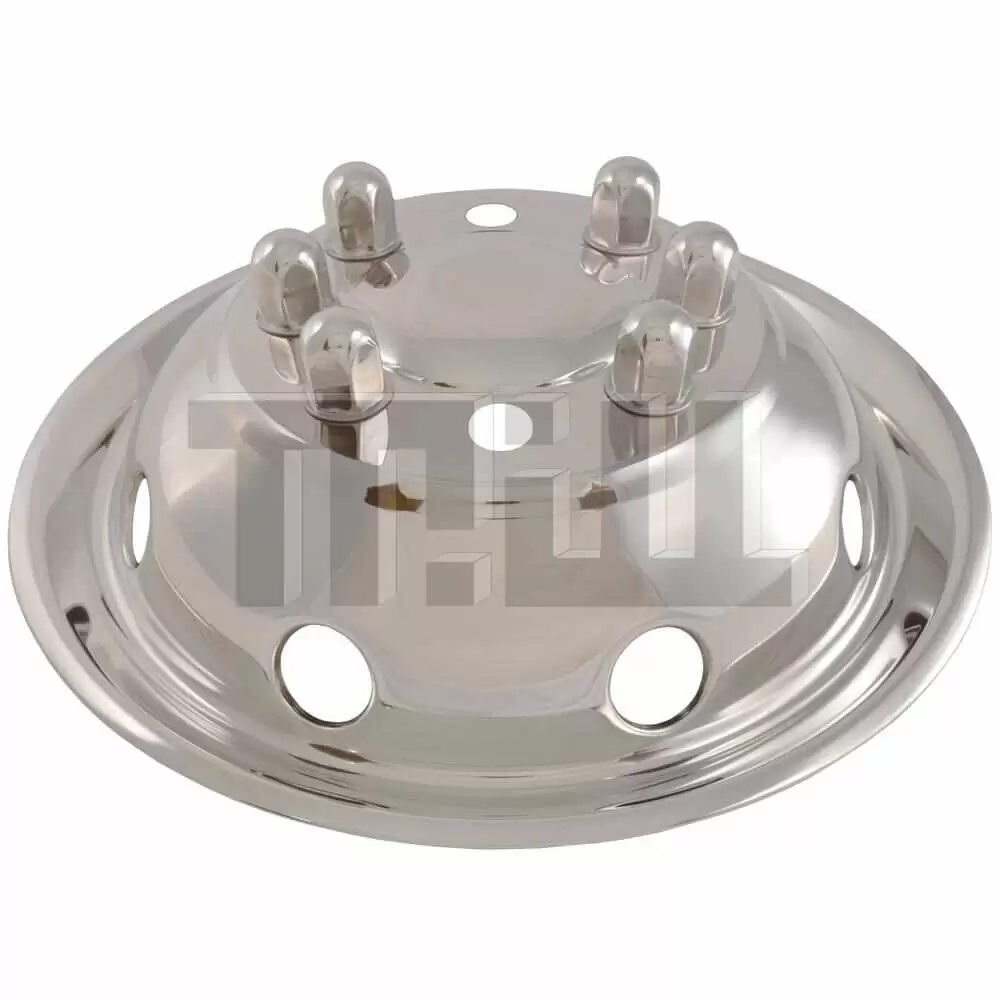 16" Deep Dish Stainless Steel Wheel Simulator Set - 8 Lug Phoenix NF98 ...