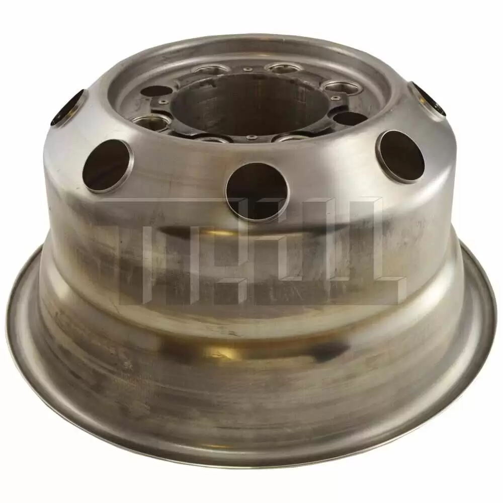 16" Deep Dish Stainless Steel Wheel Simulator Set - 8 Lug Phoenix NF98 ...