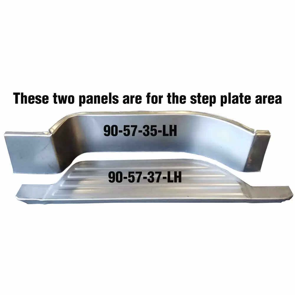 1957-1960 Ford F100 Pickup Truck Step Plate, Left Side | Mill Supply, Inc.