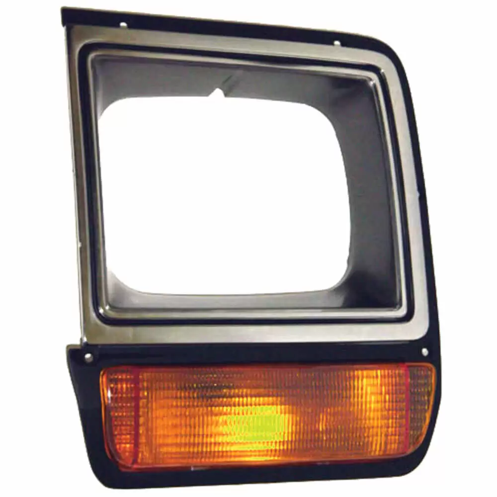 1986-1990 Dodge Ramcharger Chrome/Black Headlight Door - Left Side ...