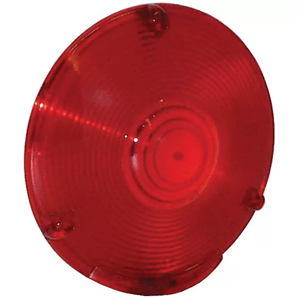 4-1/8" Round red lens only with 3 screw mount | Mill Supply, Inc.