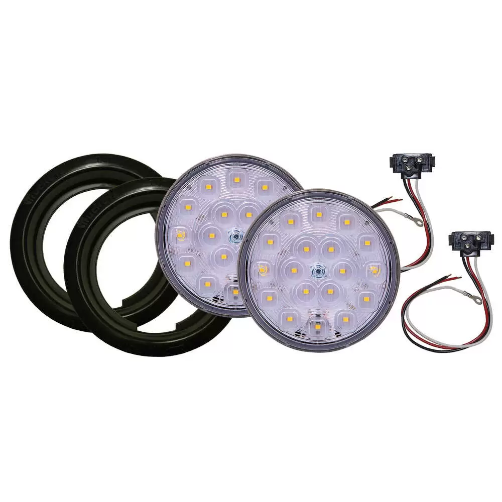 4" LED Round Back Up Light Kit, 18 Diodes | Mill Supply, Inc.