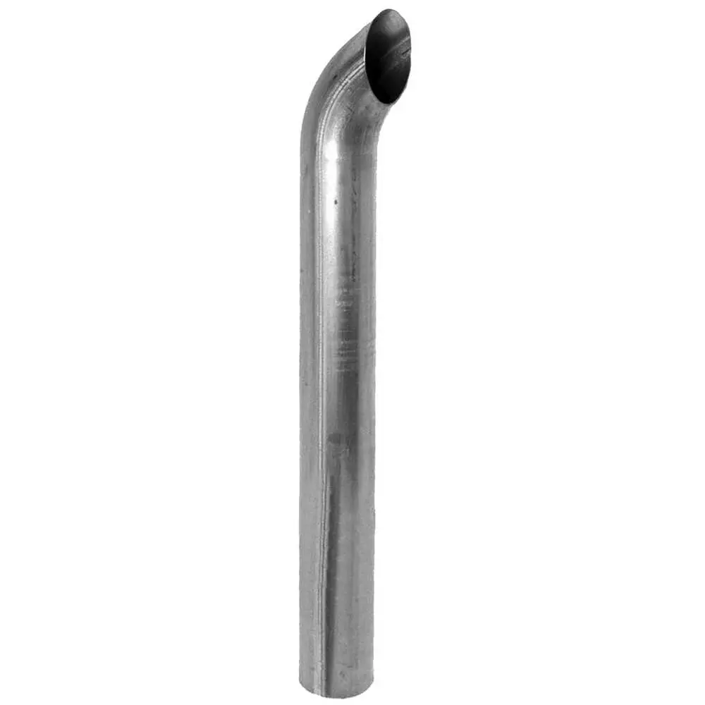4" x 48" Curved Top Aluminized Exhaust Stack Pipe | Mill Supply, Inc.