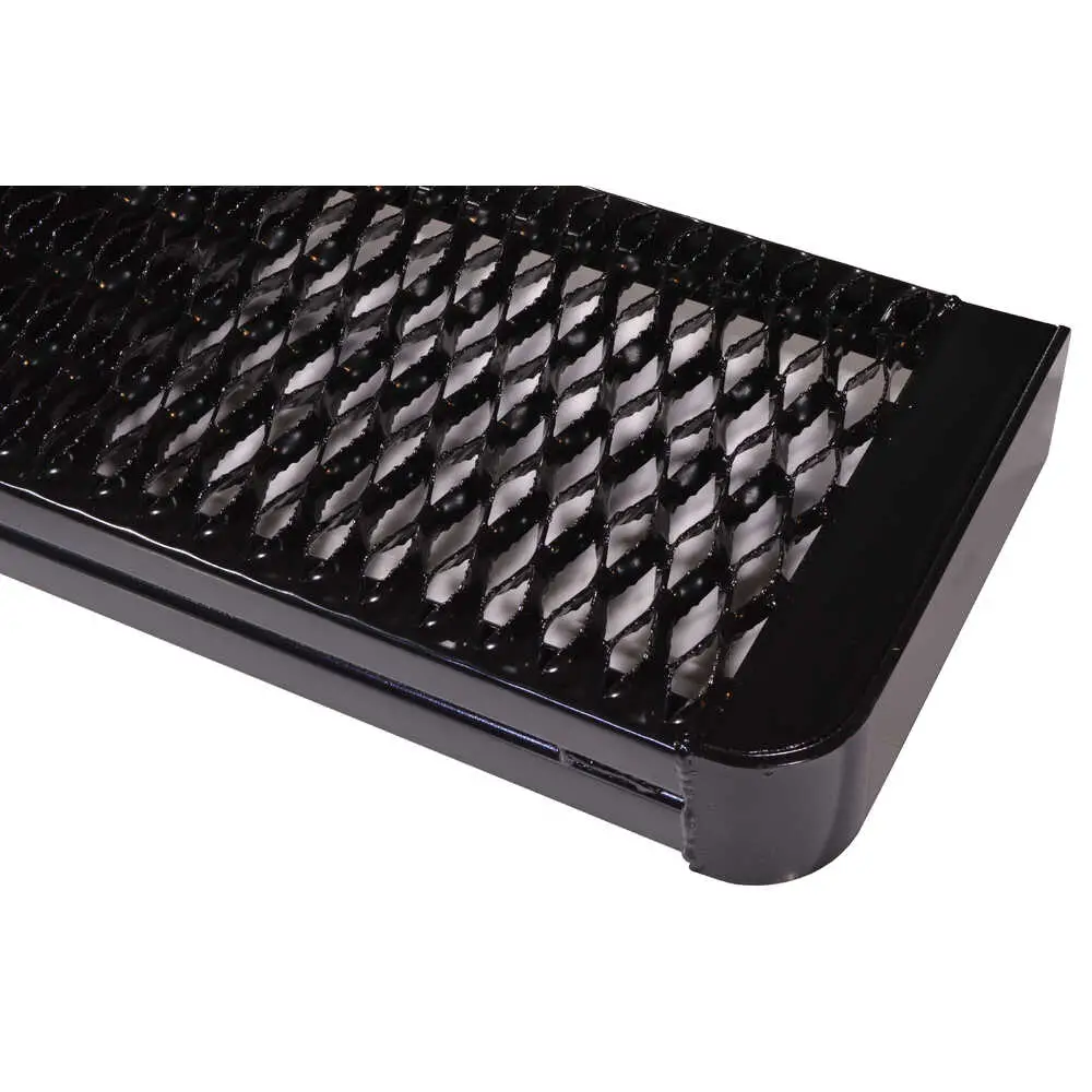 95" Wide x 12" Deep - Rear Steel Step Bumper - Powder Coated Black ...