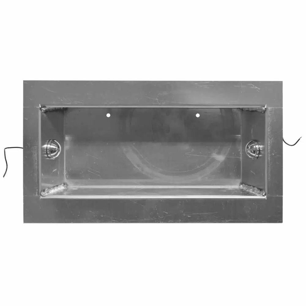 Aluminum Recessed License Plate Box with Lights | Mill Supply, Inc.