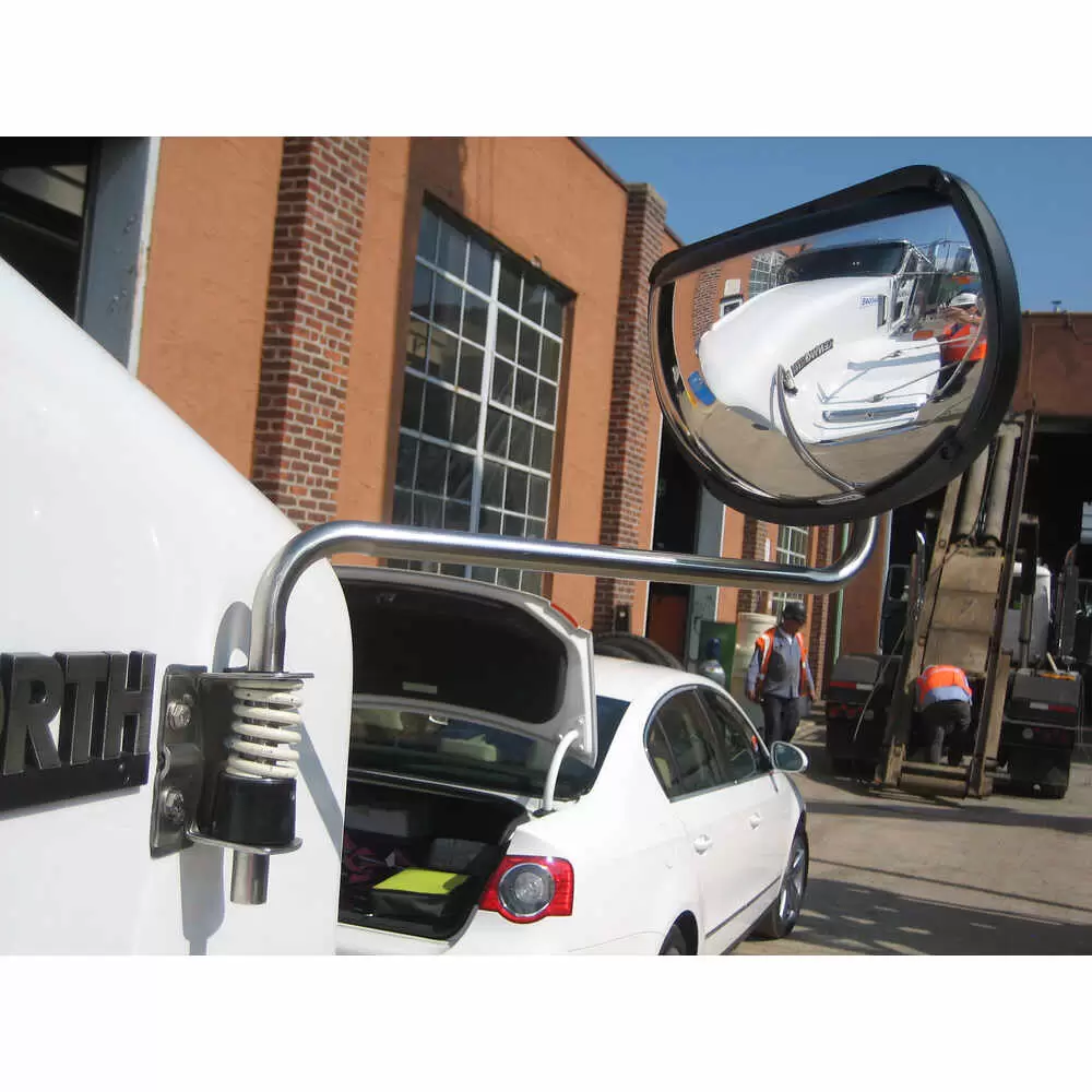 Cross View Mirror System with Tunnel Mount Mirror Head with Glass ...