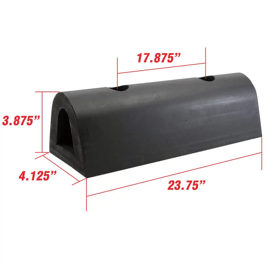 "D" Shape Dock Bumper - 23.75" x 4.125" x 3.875" with 17.875" Hole ...