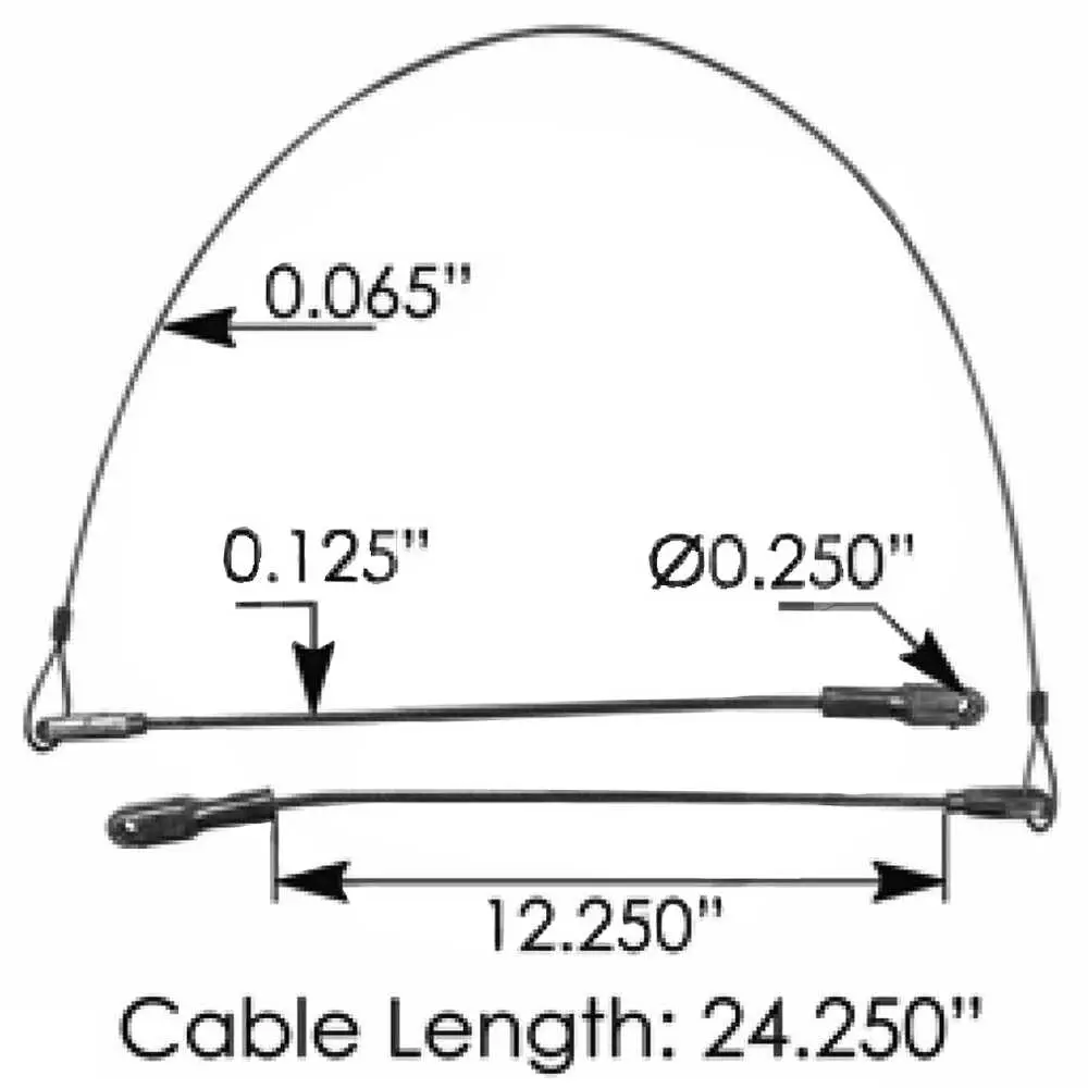 Hood Cable - Fits International 4500/4600/4700/4900 & CE Series | Mill ...