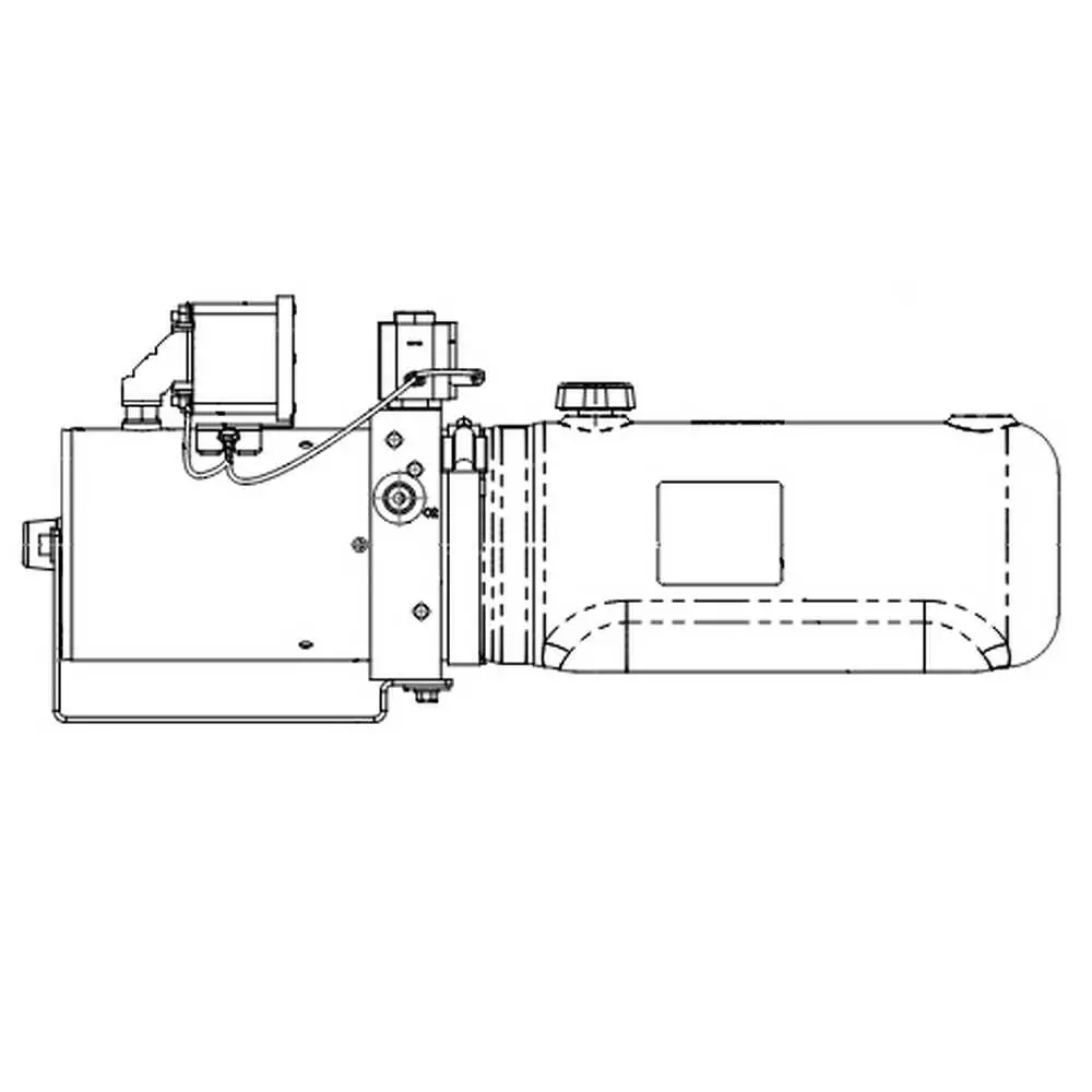 Liftgate Power Unit - Power Up/Power Down - 4.5" Dia x 12" Reservoir ...
