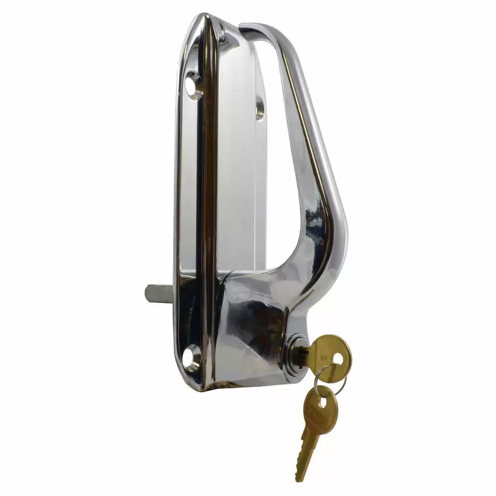 Locking Side Door Handle with 3/8" x 1-15/16" Shaft, No Key Required to ...