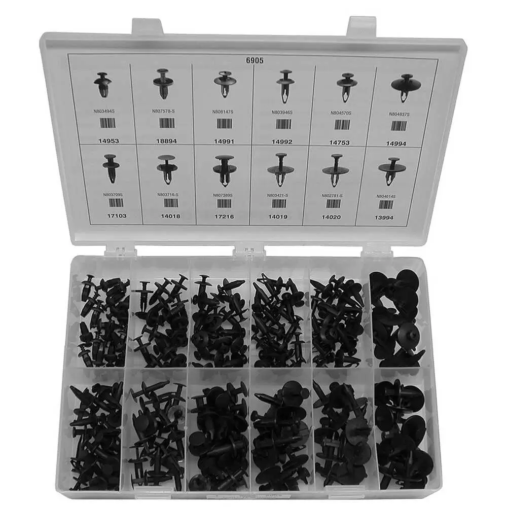 Push Type Retainer Kit Fits Ford - 219 pieces, 12 varieties | Mill ...