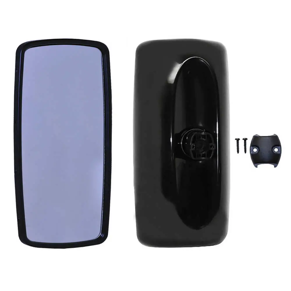 Right Flat Mirror Head Assembly, Heated & Motorized - Fits Freightliner ...