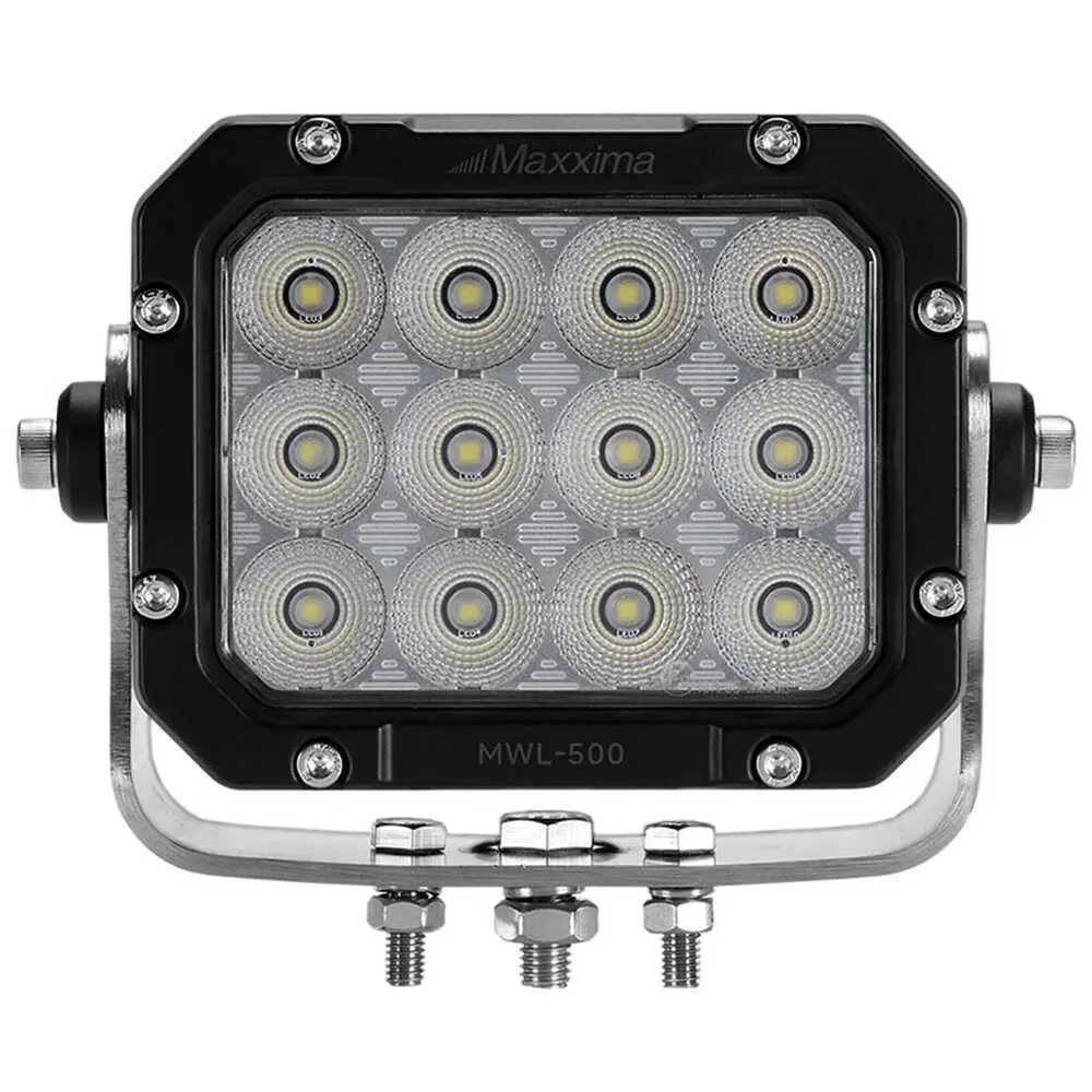 Square High-Powered LED Work Light with Black Housing | Mill Supply, Inc.